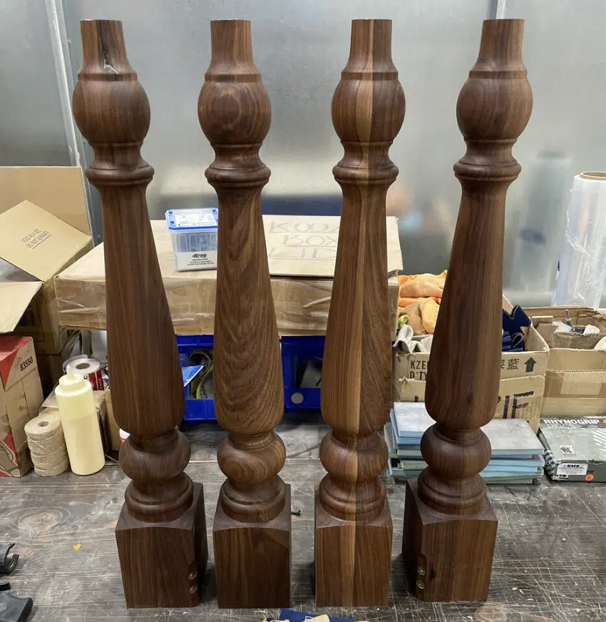 The Classic Turned Leg Dining Table - Lumber2Love Furniture Design