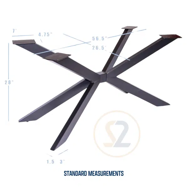 The Harper Steel Pedestal Dining Table - Lumber2Love Furniture & Design