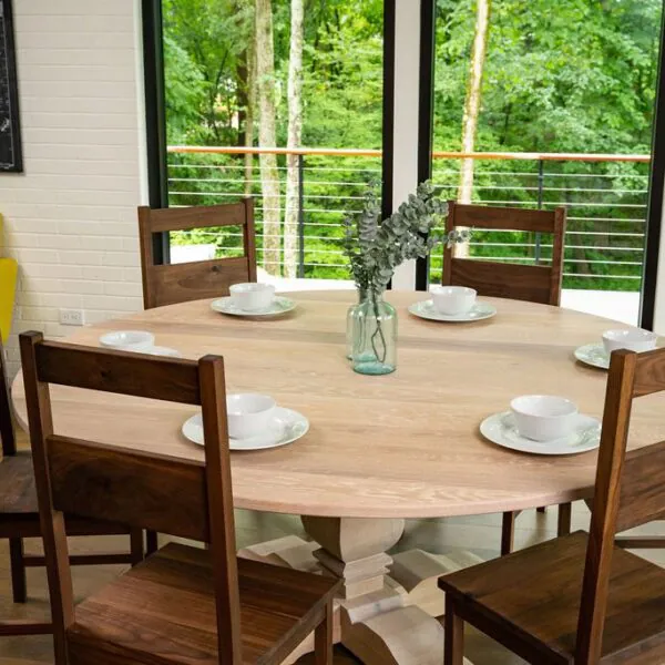 Round Jean Pedestal Dining Table - Lumber2Love