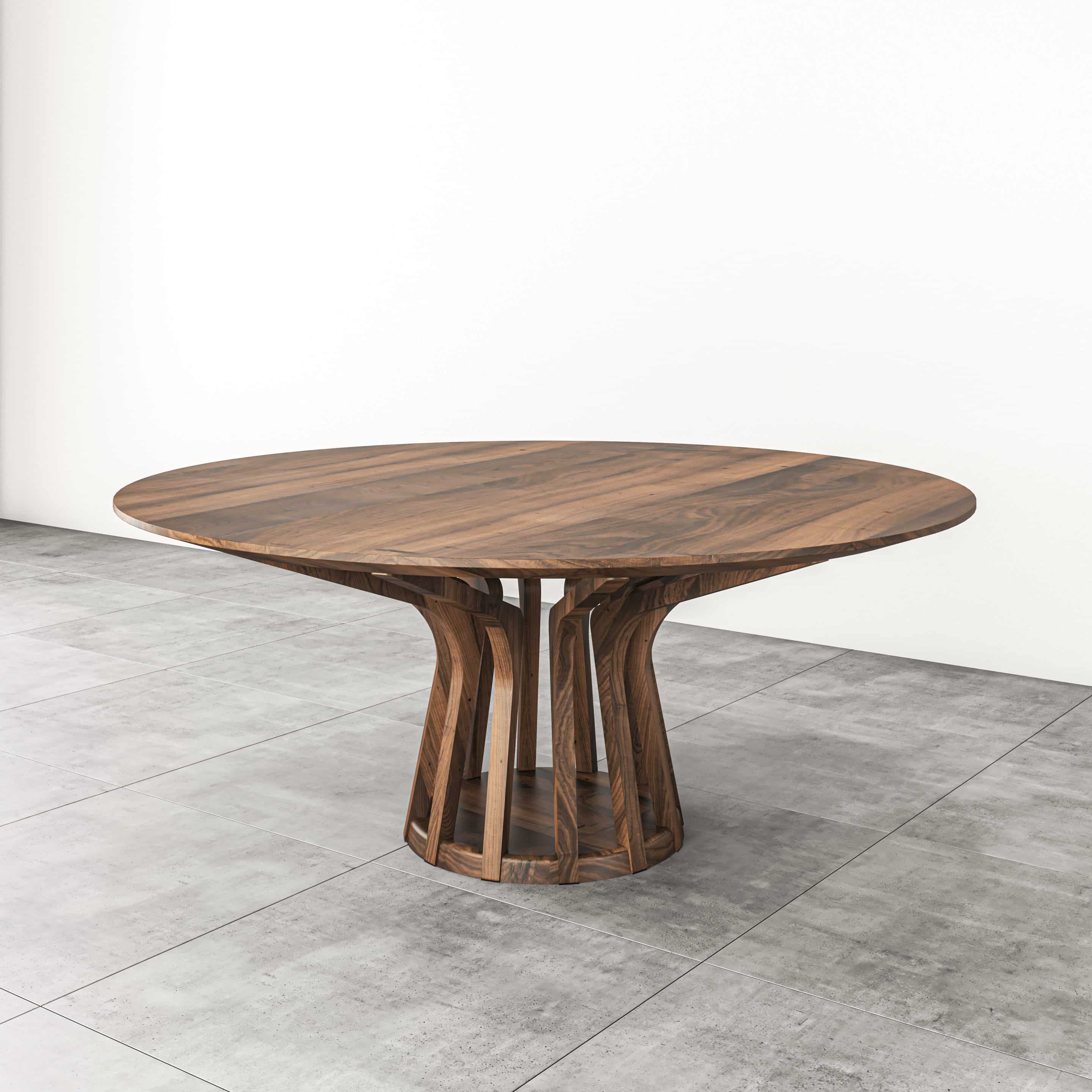 Marzolf Luxury Round Pedestal Dining Table | Handcrafted - Lumber2Love ...
