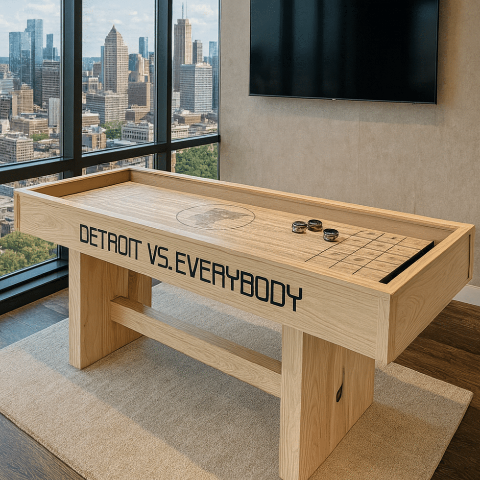 Custom Shuffle Board Tables: Handcrafted Entertainment for Your Space