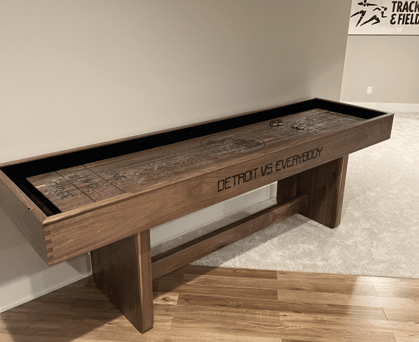 Slice Custom Shuffleboard Table | Handcrafted in Grand Rapids | Lumber2Love