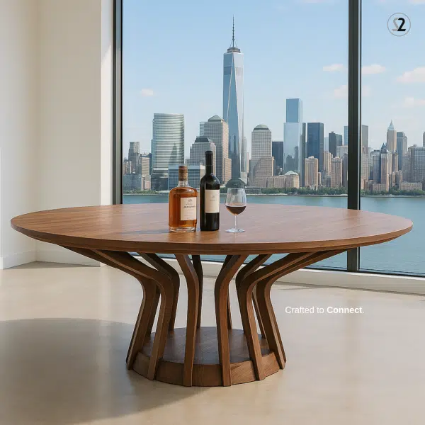 Marzolf Luxury Round Pedestal Dining Table | Handcrafted - Lumber2Love ...