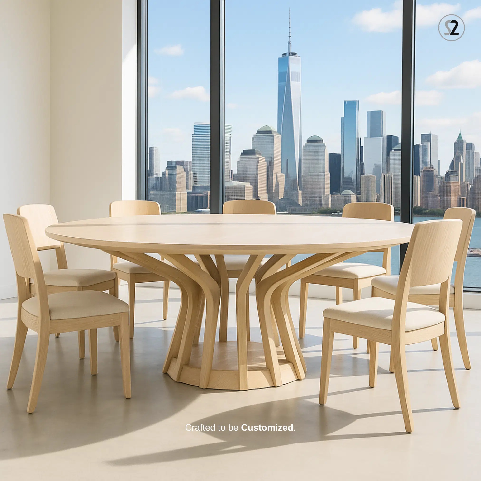 Marzolf Luxury Round Pedestal Dining Table | Handcrafted - Lumber2Love ...