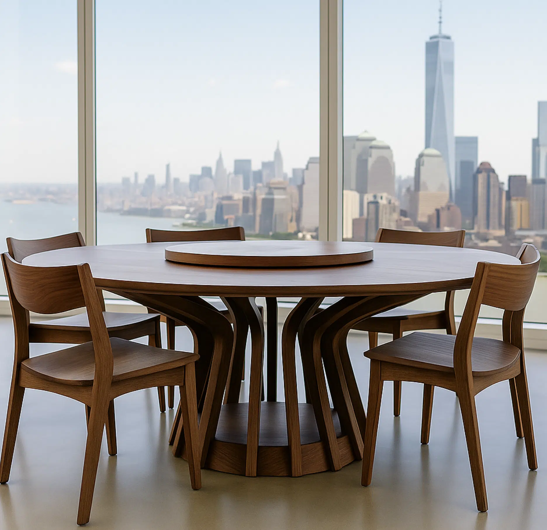 Marzolf Luxury Round Pedestal Dining Table | Handcrafted - Lumber2Love ...