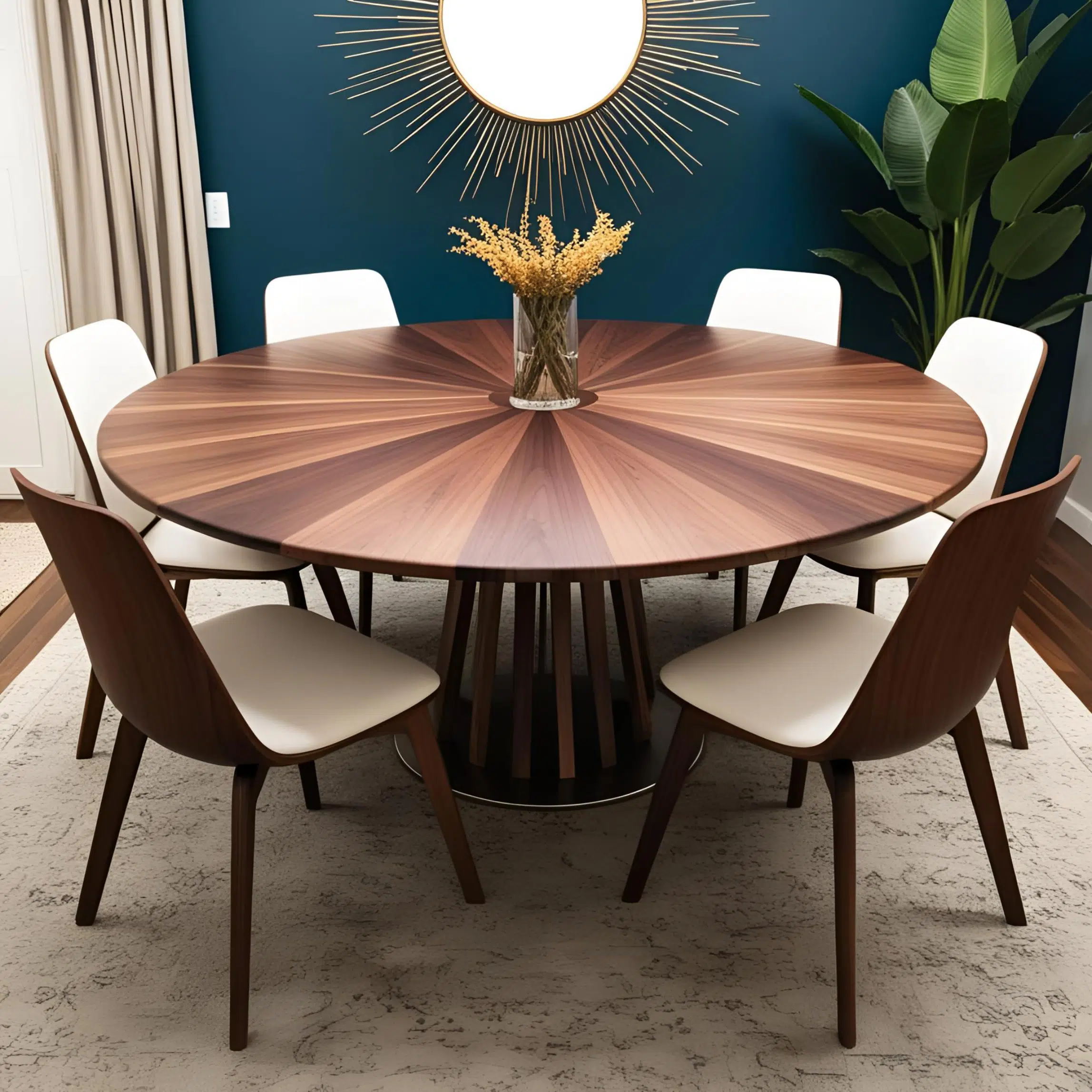 Marzolf Luxury Round Pedestal Dining Table | Handcrafted - Lumber2Love ...