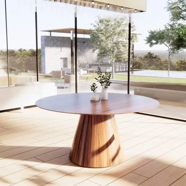 The Split Round Dining Table - Lumber2Love Furniture Design