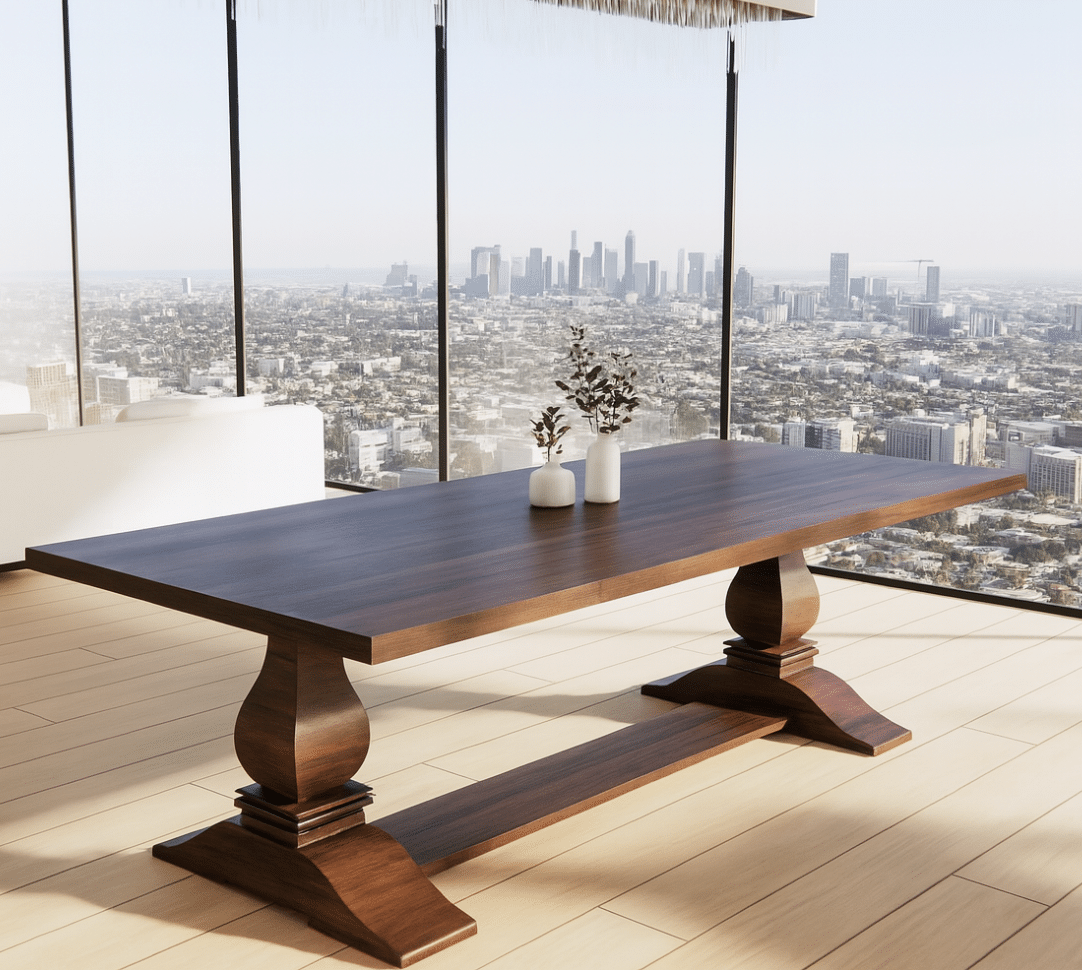 The Jean Trestle Dining Table - Lumber2Love Furniture
