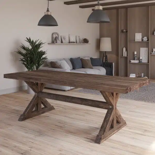 The farmhouse trestle table