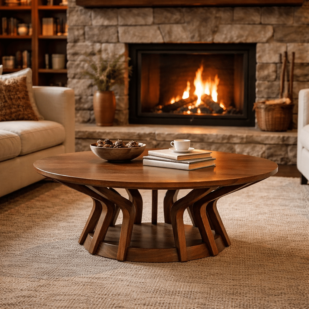 Marzolf Luxury Round Pedestal Dining Table - Lumber2Love Furniture